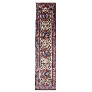 ECARPETGALLERY Hand-knotted Serapi Heritage Light Grey Wool Rug - 2'6 x ...