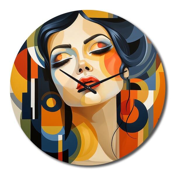 Designart "Art Decor Woman Portrait II" Abstract Portraits Oversized ...