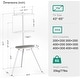 Easel TV Stand for 43-65" Screens, Height Adjustable, Swivel, Portable ...