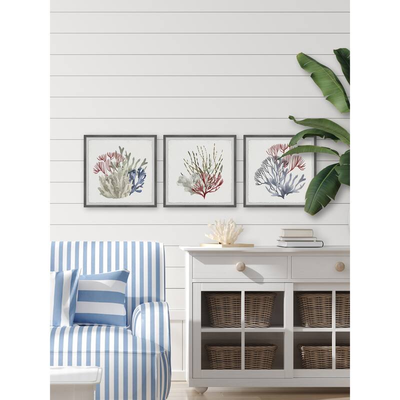 Marine Life Display Triptych - Overstock - 36273104