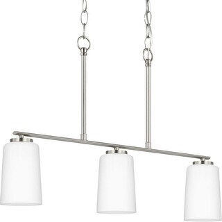 Progress Lighting P400348 Adley 3 Light 26" Wide Linear Pendant - Bed ...
