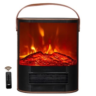 1500-Watt Electric Space Heater with 3D Flame - Bed Bath & Beyond ...