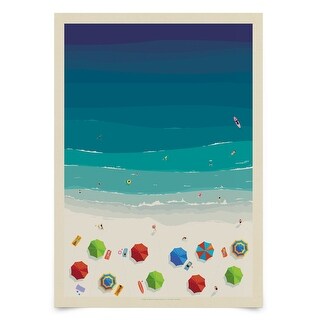 Beach Birds Eye View by Anderson Design Group Poster Art Print ...