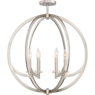 Quoizel Orion Brushed Nickel 6-light Semi-flush Mount - Bed Bath ...