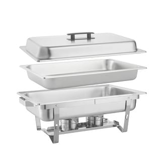 Chafer Buffet Plate - Silver - Bed Bath & Beyond - 36787260
