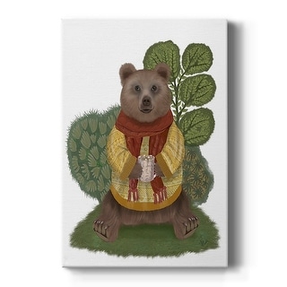 Hot Chocolate Bear Premium Gallery Wrapped Canvas - Ready to Hang - Bed ...