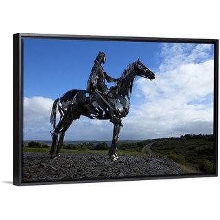 "The Gaelic Chieftain, Sculptured by Maurice Hannon" Black Float Frame ...