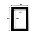 8x10 Frame Size Matte for 5x7 Photo - Black Suede Matboard for Frames ...