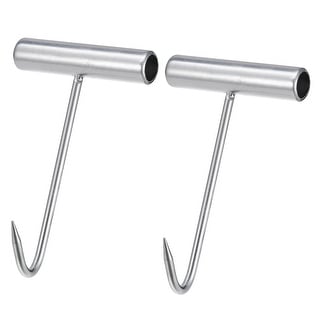 T-Handle Meat Boning Hook, Stainless Steel T Hooks for Kitchen - Silver ...