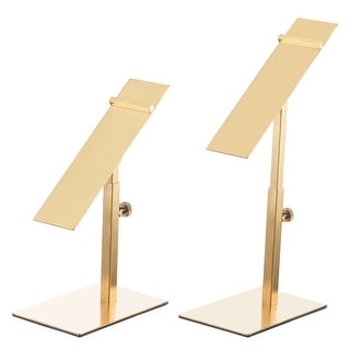 Shoe Display Stand 2 Pack Adjustable High Heel Risers Metal Shoe Holder ...