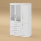 74.8"H Modular Armoire&Wardrobe Storage Closet Cabinet Organizer White ...