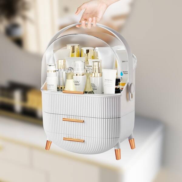 Portable Cosmetics Storage Box, Makeup Organizer for Vanity,Preppy Skin ...