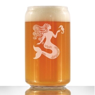 Mermaid - Beer Can Pint Glass - Mermaid Gifts & Decor - 16 Ounce - Bed ...