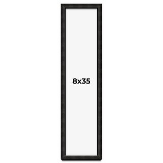 8x35 Shadow Box Black Rustic Barnwood Display Frame | 1.125 Inch Deep ...