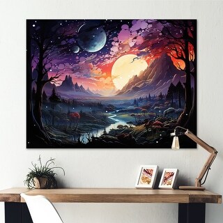 Designart "Stars Infinity Landscape II" Stars Wall Decor - Bed Bath ...