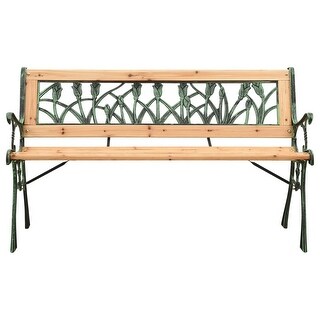Solid Cedar Terrace Bench - Modern Furniture - Bed Bath & Beyond - 37500187