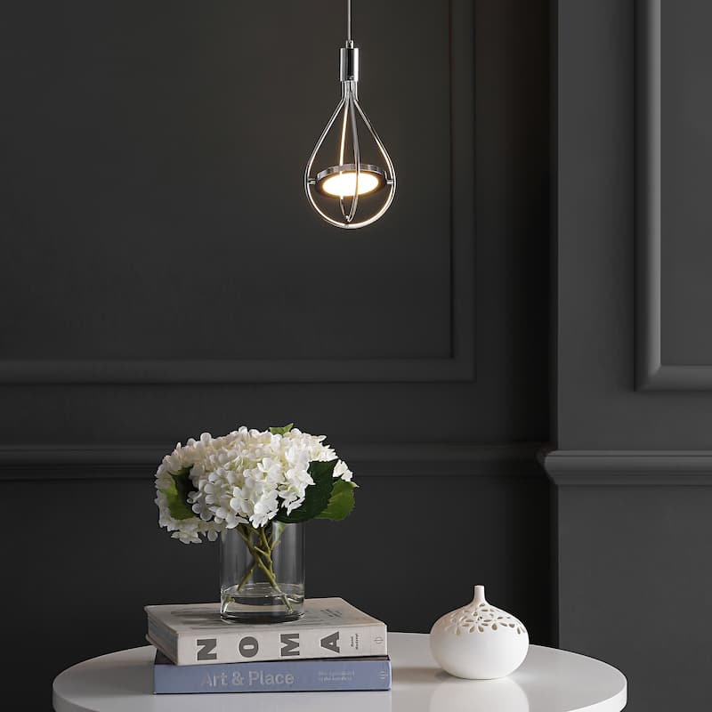 Scribble 5.5" Adjustable Modern Integrated 1-Light Cluster LED Metal ...