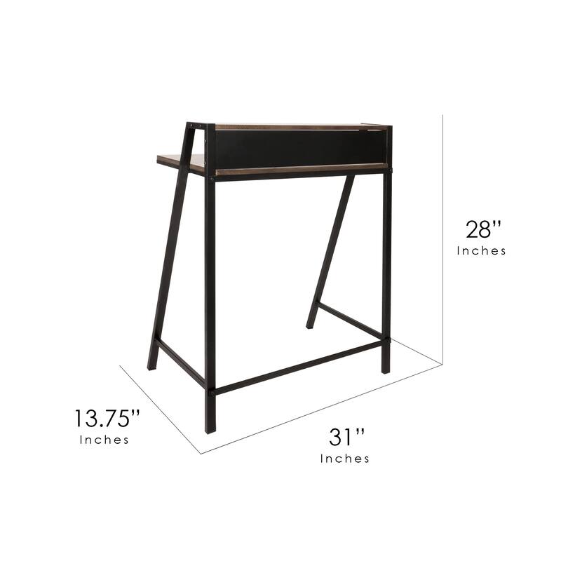American Art Decor Wooden Home Office Desk with Mini Hutch - Overstock ...