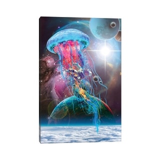 iCanvas "Lectric Jellyfish Space Monster" by David Loblaw Canvas Print ...