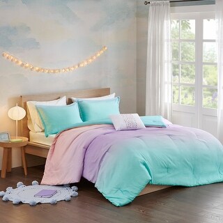 Sparkle Metallic Glitter Printed Reversible Comforter Set by Mi Zone ...