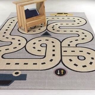 Mod-Tod Highway Kids Road Area Rug - Bed Bath & Beyond - 38345883