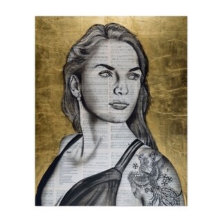California Vivian Drawing Feminine Figurative Leaf Art Print/Poster ...