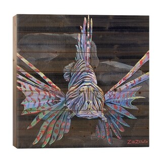 Look, Don't Touch (Lionfish) Print On Wood by Amanda Zirzow - Multi ...