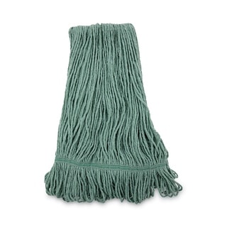 Mop Head, Premium Standard Head, Cotton/Rayon Fiber, Medium, Green ...