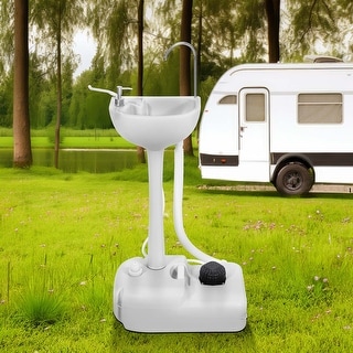Portable Sink Camping Hand Washing Station with 17 L Wash Basin Stand ...