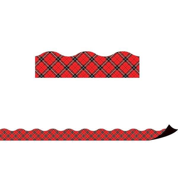 red tartan border