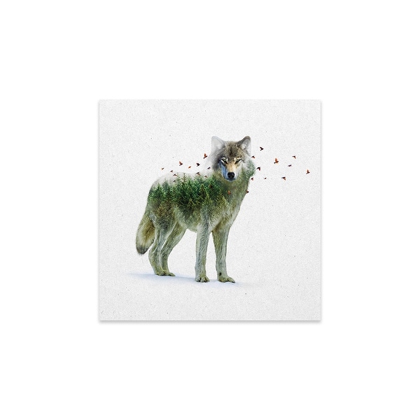 Double Exposure - Wolf Print On Acrylic Glass by Soaring Anchor Designs ...