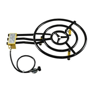 Paelluxe 24 Inch Triple Gas Burner 5 Inch Table Top Stand, Regulator ...