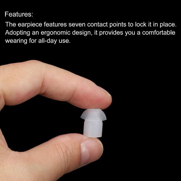 Silicone Mushroom Earbuds Ear Tips for Acoustic Tube Earpiece ...
