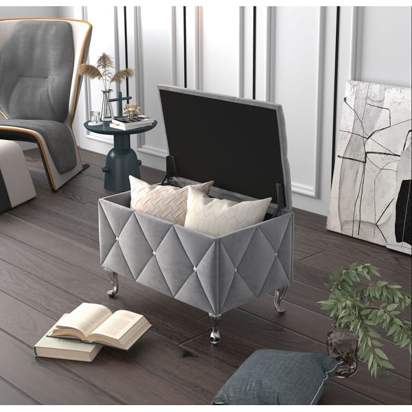 Bodhi Upholstered Flip Top Storage Bench - Bed Bath & Beyond - 37937091