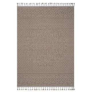 Collection 8X10 Beige / Medallion Indoor / Outdoor Area Rug - 8"x10 ...