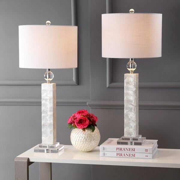 SAFAVIEH Lighting 21" Dayton LED Table Lamp (Set of 2) - 12"x12"x21 ...