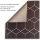 Custom Size Hexagon Design Brown,Gray,Red Color Non-Slip Rubber Backing ...