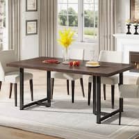Jennings Round Counter Height Dining Table with Metal Base - Brown - On ...
