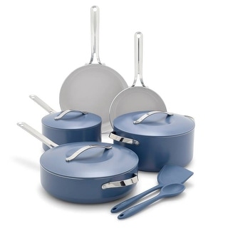 GreenPan Reserve Healthy Ceramic Nonstick, 16 Piece Cookware Set - Bed ...