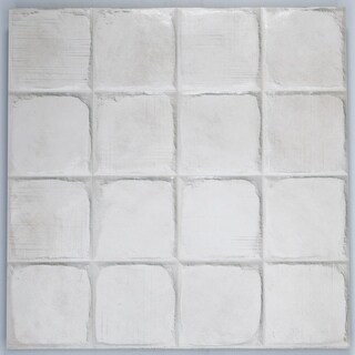 Rome 12'' x 12'' Ceramic Tile for Wall in Off-White/Silver - Bed Bath ...