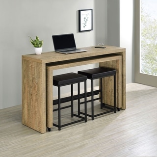 Buckner Mango Brown 4-piece Counter Height Table Set - Bed Bath ...