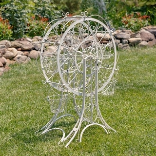 38 Inch Tall Ferris Wheel Plant Stand with Six Baskets - Bed Bath ...