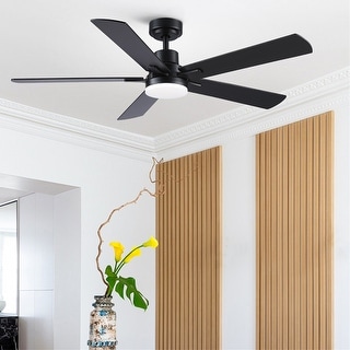 52" Lowe Profile Ceiling Fan with Light and Plywood Blades - Bed Bath ...