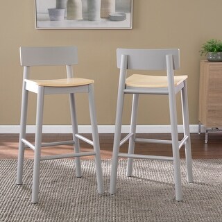 Porch & Den Calisbry Two-Tone Bar Stools (Set of 2) - Bed Bath & Beyond ...