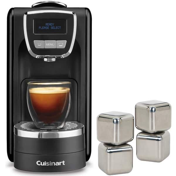 Cuisinart Espresso Defined Espresso Maker with Steel Ice Cubes 4 Pack ...