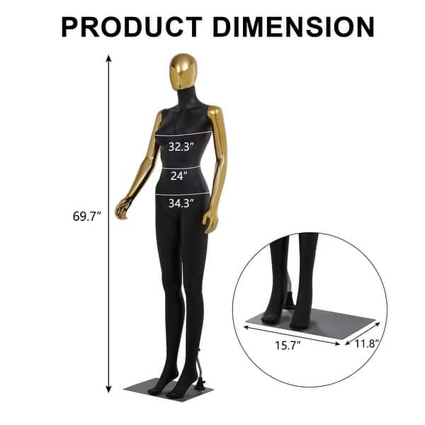 Female Mannequin Male Mannequin Dress Form Display Manikin Torso Stand ...