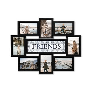 Hello Laura 8 Opening 17" x 22" Wall Hanging Photo Frame Black - Bed ...