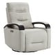 Spruce & Spring Regan Leather Power Recliner Swivel Glider Rocker with ...