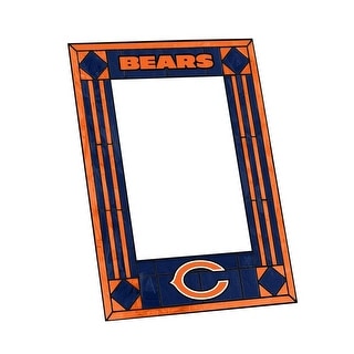 Chicago Bears Art Glass 4" x 6" Vertical Picture Frame - Bed Bath ...