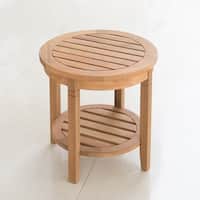WINSOON All Weather HIPS Outdoor Side Tables 2-Tier Adirondack Tables ...